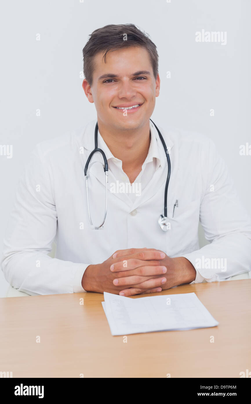 Portrait cheerful medical specialist hi-res stock photography and ...