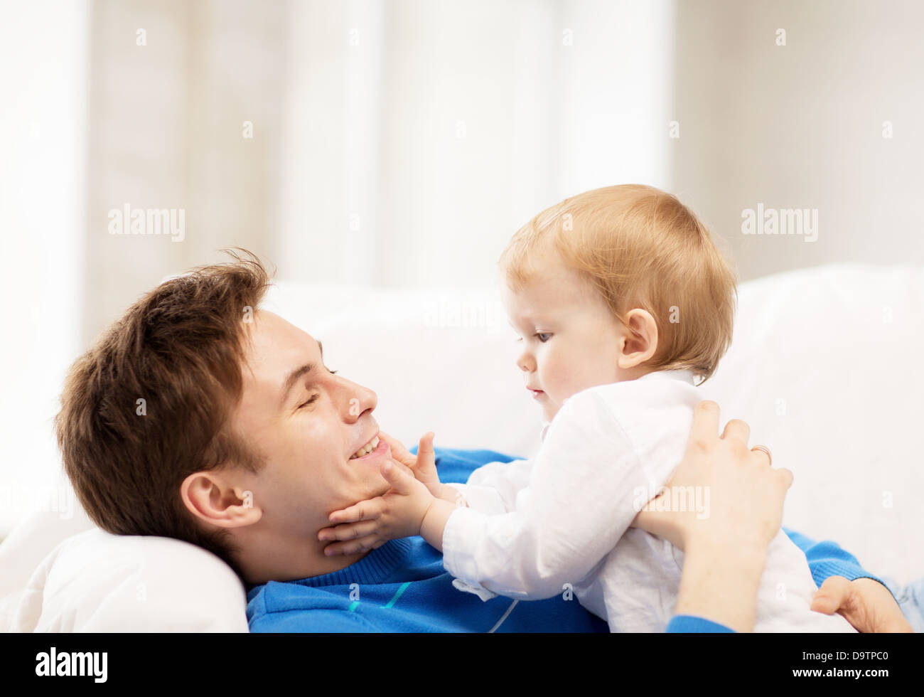 happy father with adorable baby Stock Photo - Alamy