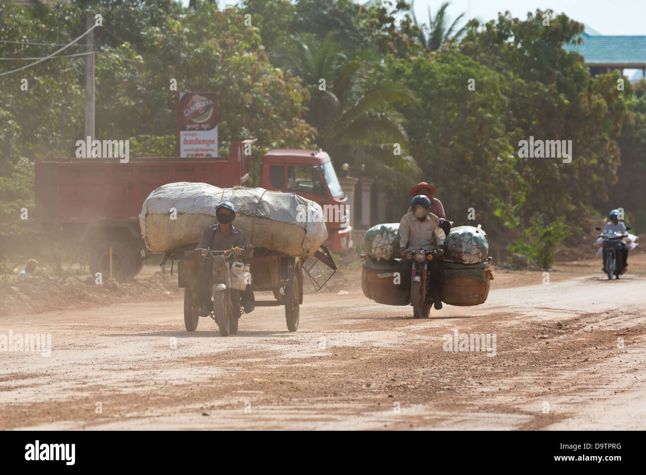 Transportation of Goods in the Province of Kampot in Cambodia Stock ...