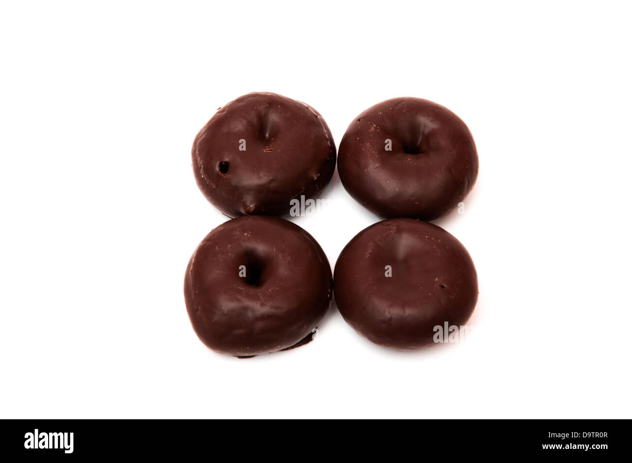 Donettes to snack on white background Stock Photo - Alamy