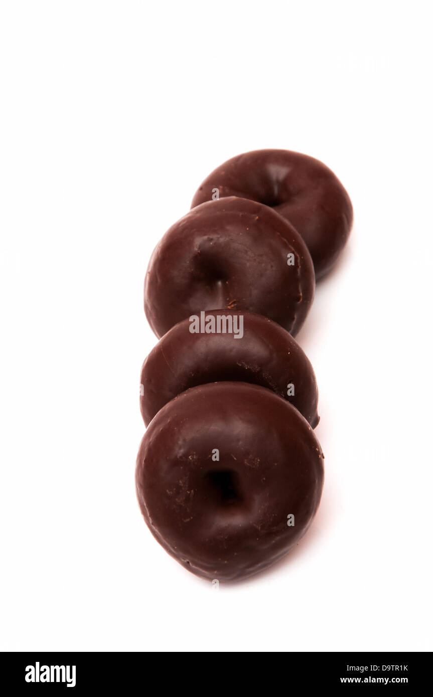 Donettes to snack on white background Stock Photo - Alamy