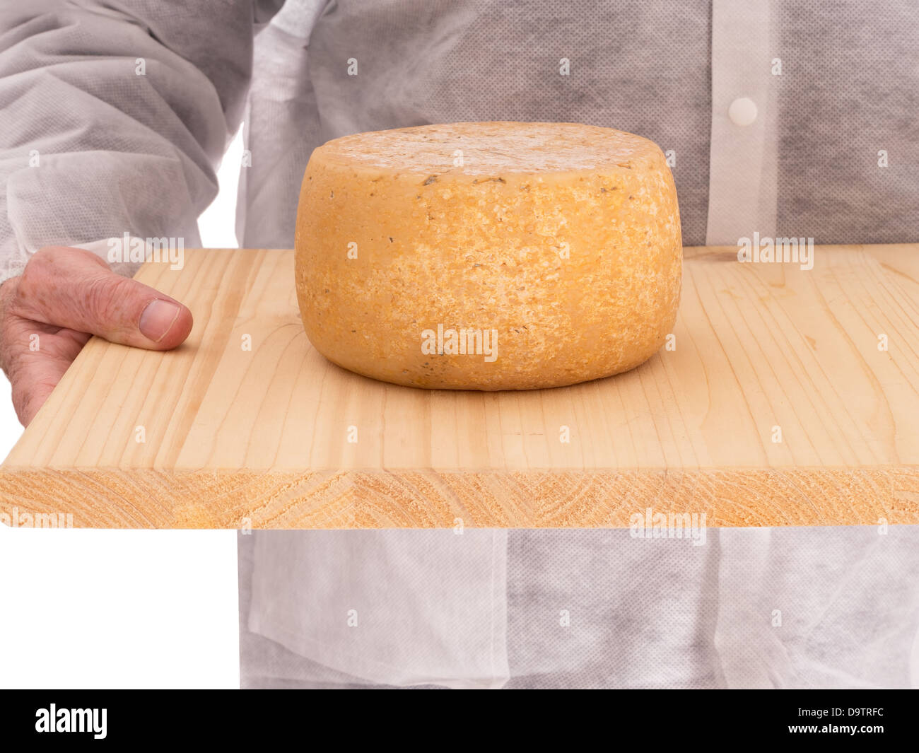 Man with traditional cheese Stock Photo - Alamy