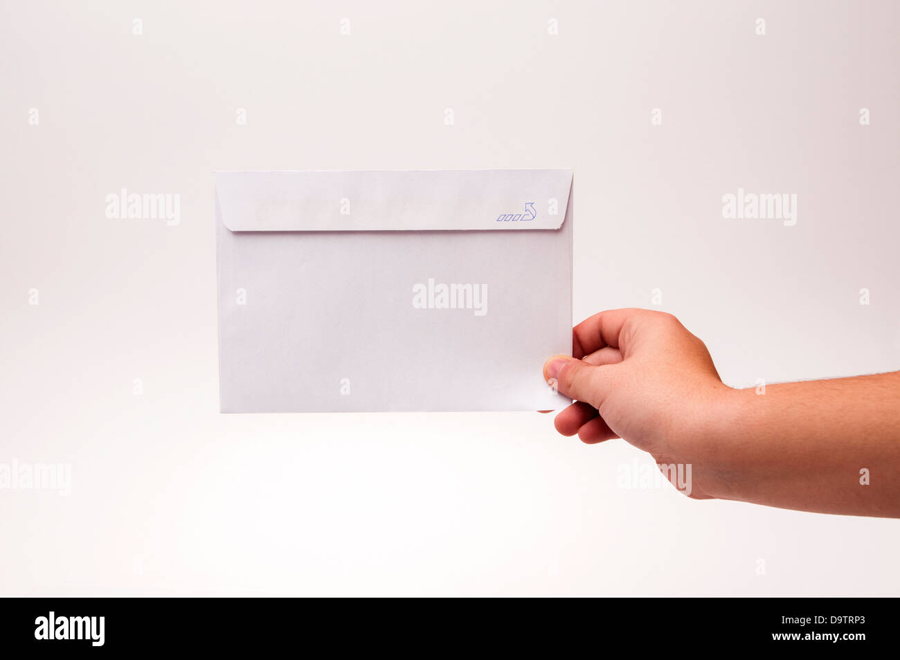 hand with card on a white background Stock Photo - Alamy