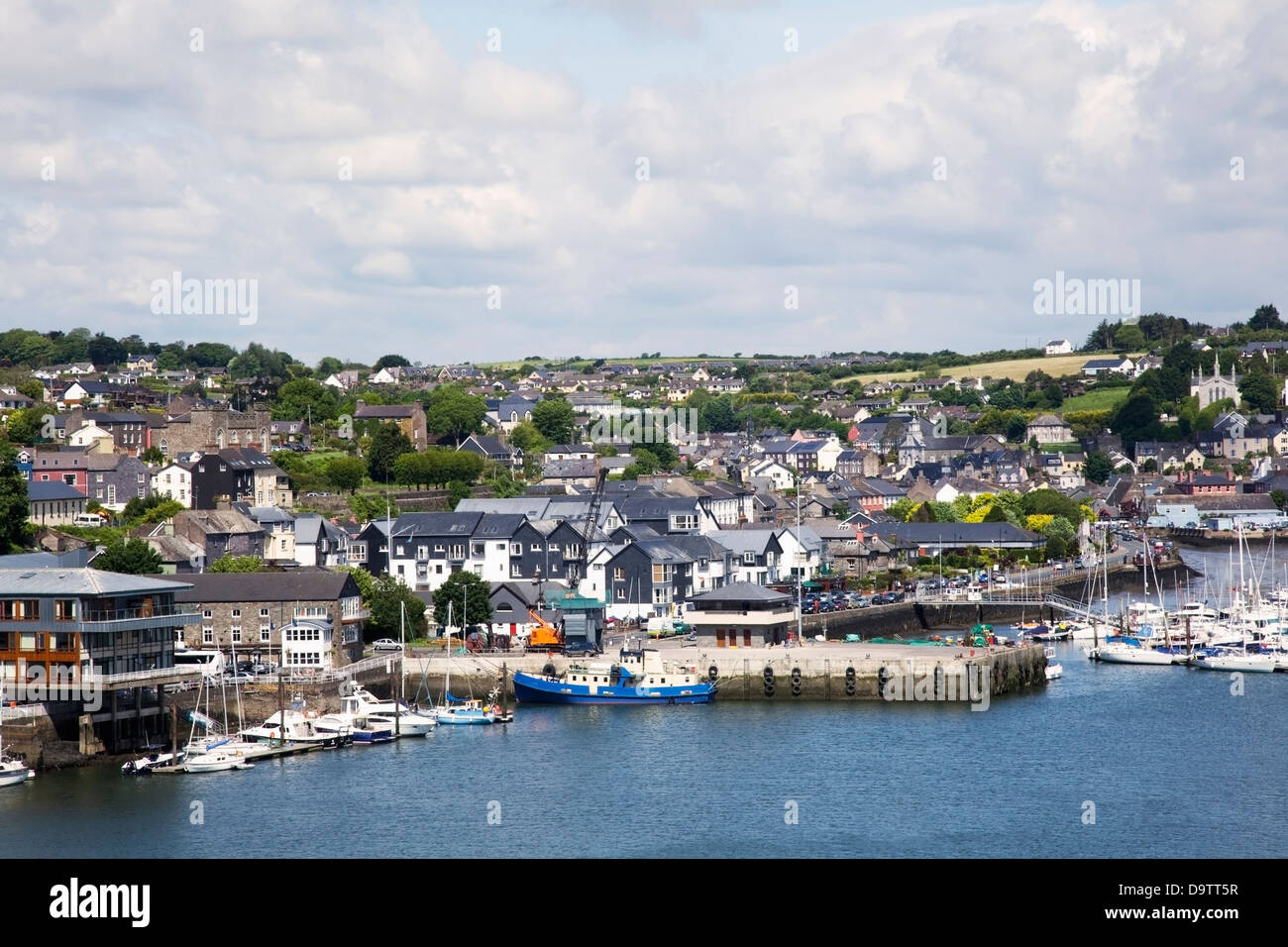 Boats in the harbour and the waterfront;Kinsale county cork ireland ...