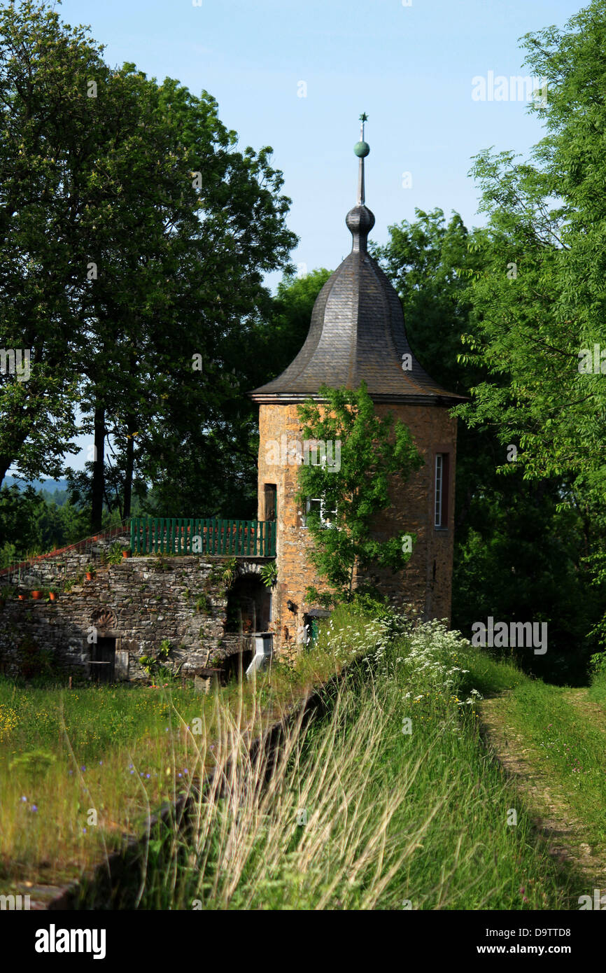 The Castle Dreiborn with the Walltower Stock Photo - Alamy