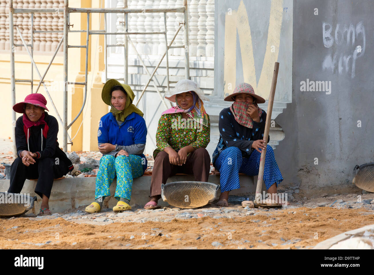 Female Street Workers in Kampot, Cambodia Stock Photo - Alamy