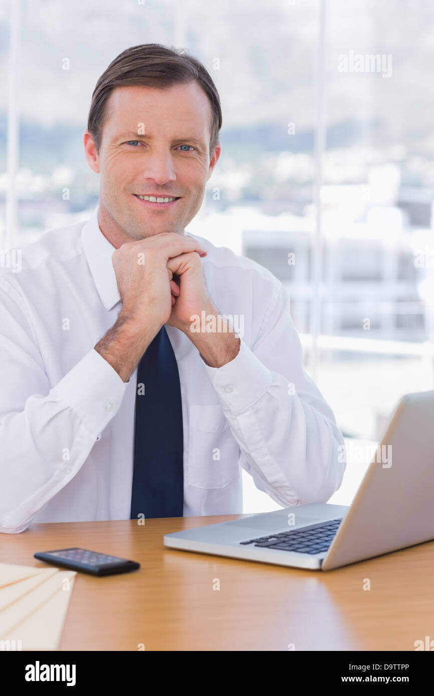 Handsome businessman posing camera hi-res stock photography and images ...