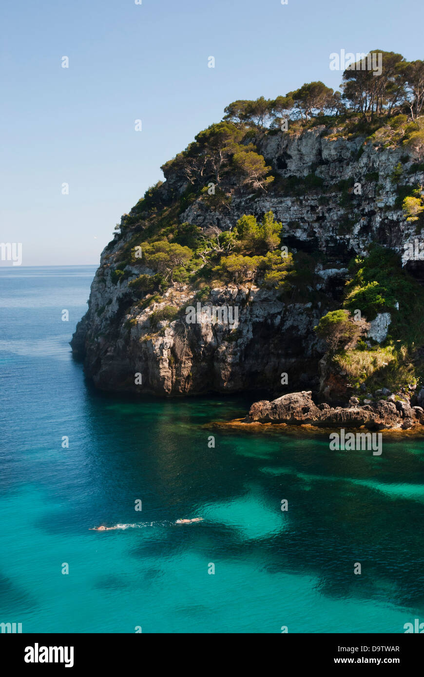 cliffs at menorca Stock Photo - Alamy