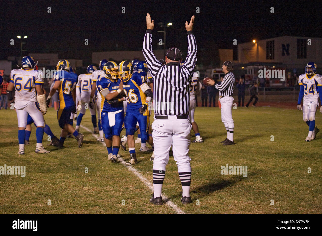 High school football referee touchdown hi-res stock photography and ...