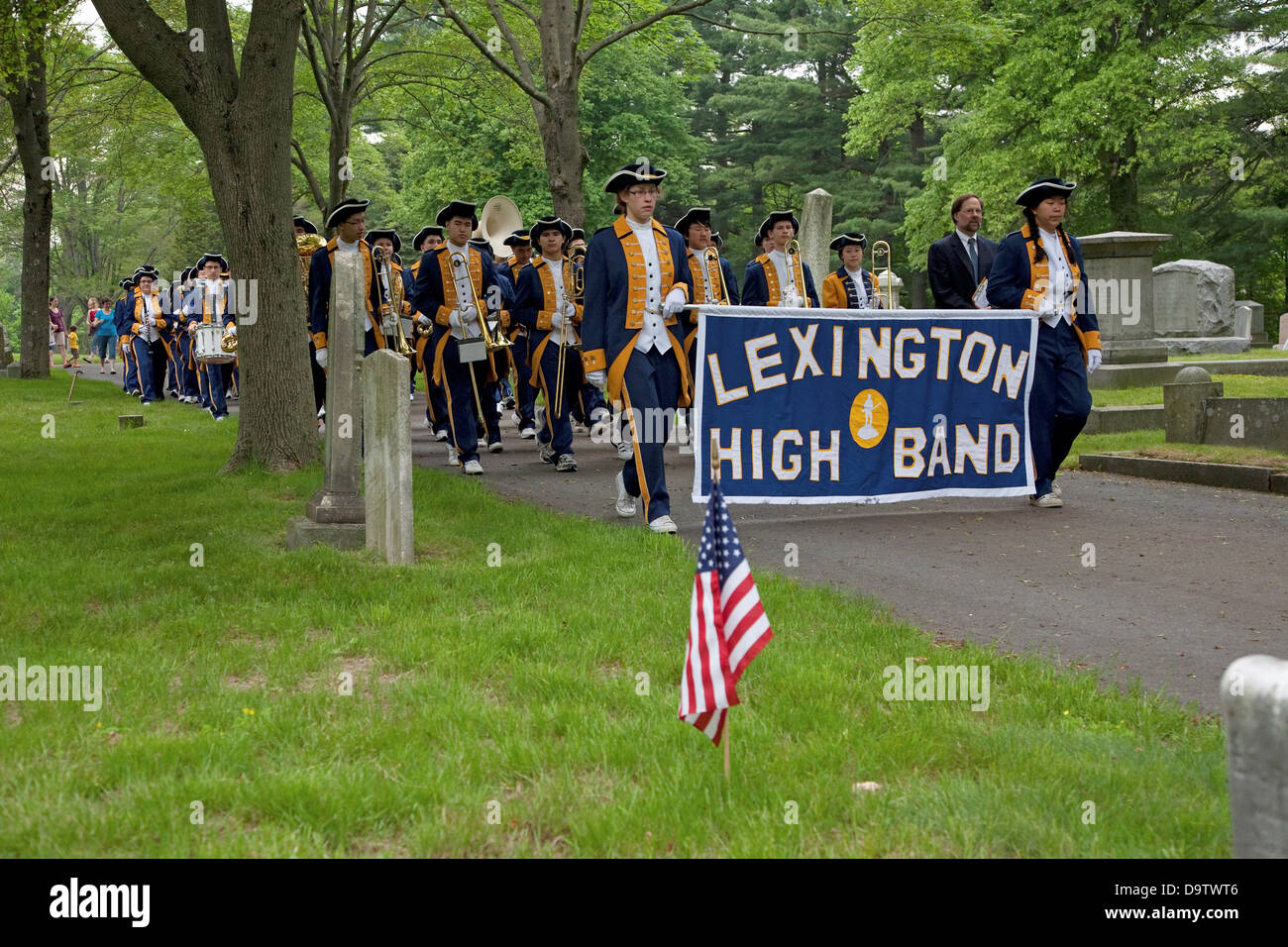 Historic Lexington Cemetery on Memorial Day, 2011 where Lexington High ...