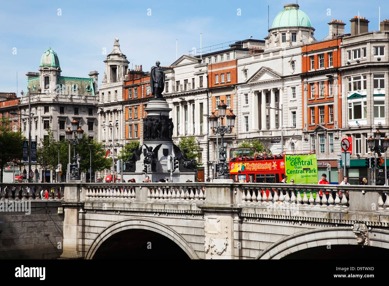 O'connell bridge;Dublin city county dublin ireland Stock Photo - Alamy