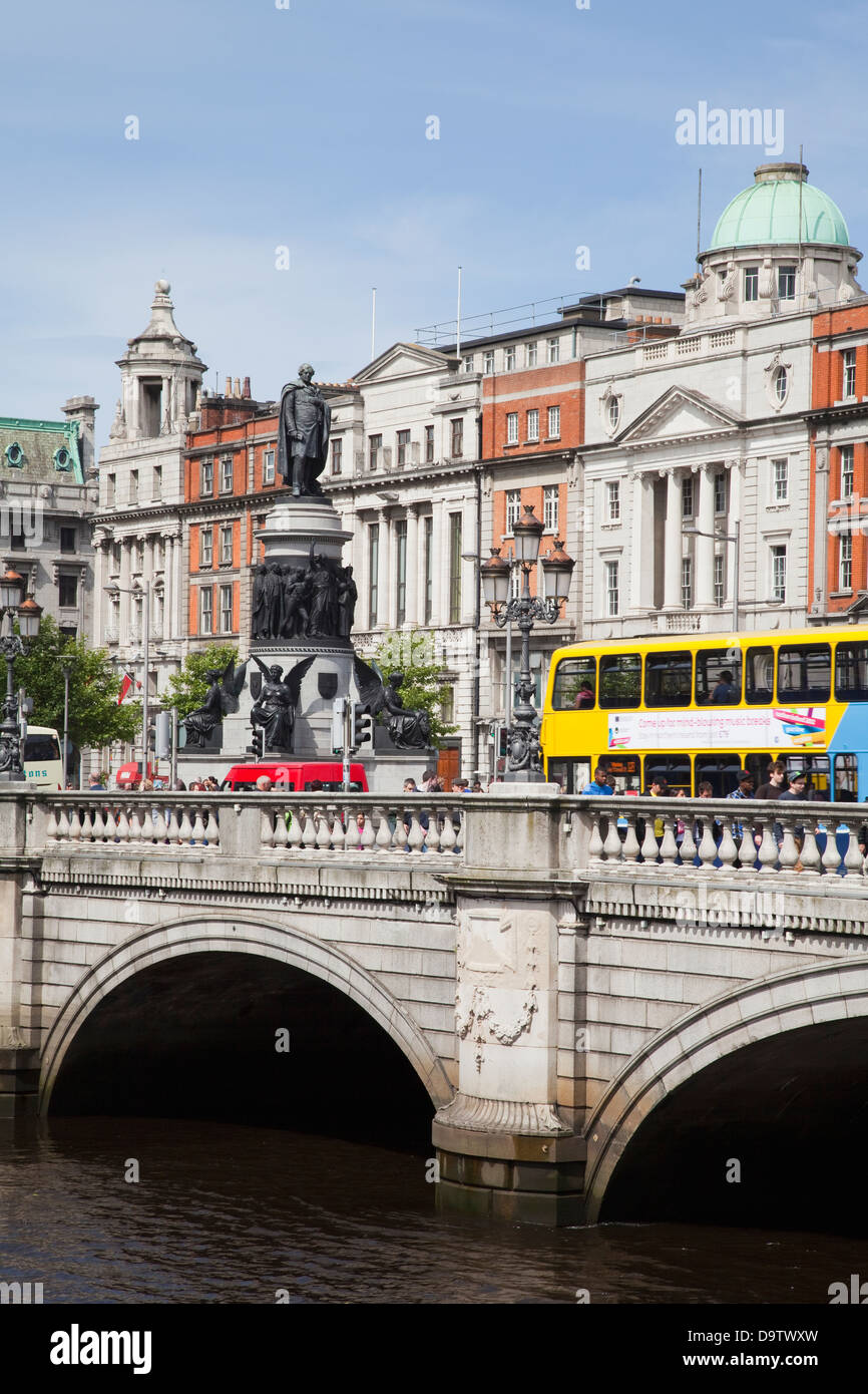 O'connell bridge;Dublin city county dublin ireland Stock Photo - Alamy