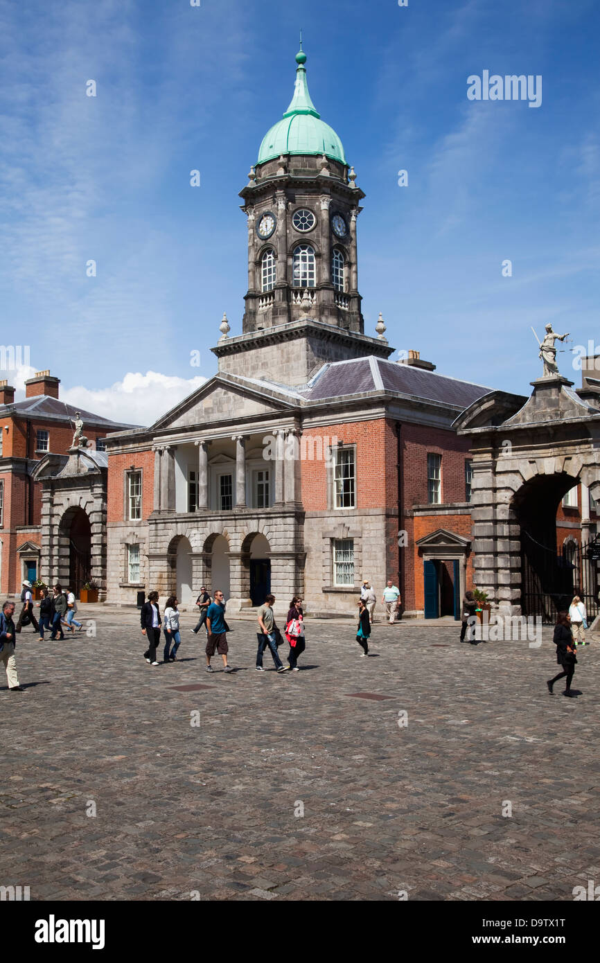 Upper yard and bedford tower of dublin castle;Dublin city county dublin ...