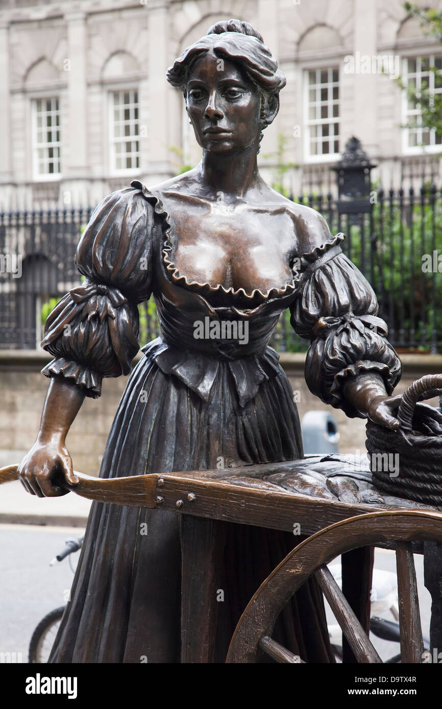 Molly malone statue;Dublin city county dublin ireland Stock Photo - Alamy