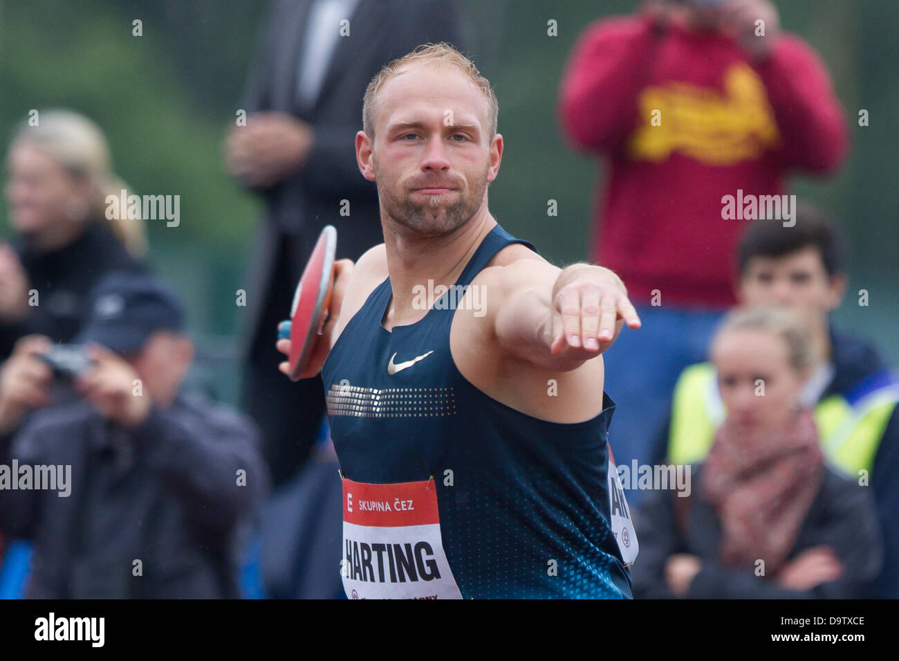 Ostrava, Czech Republic. 26th June 2013. German Robert Harting pictured ...