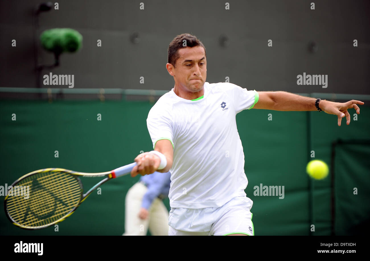 NICOLAS ALMAGRO SPAIN THE ALL ENGLAND TENNIS CLUB WIMBLEDON LONDON ...