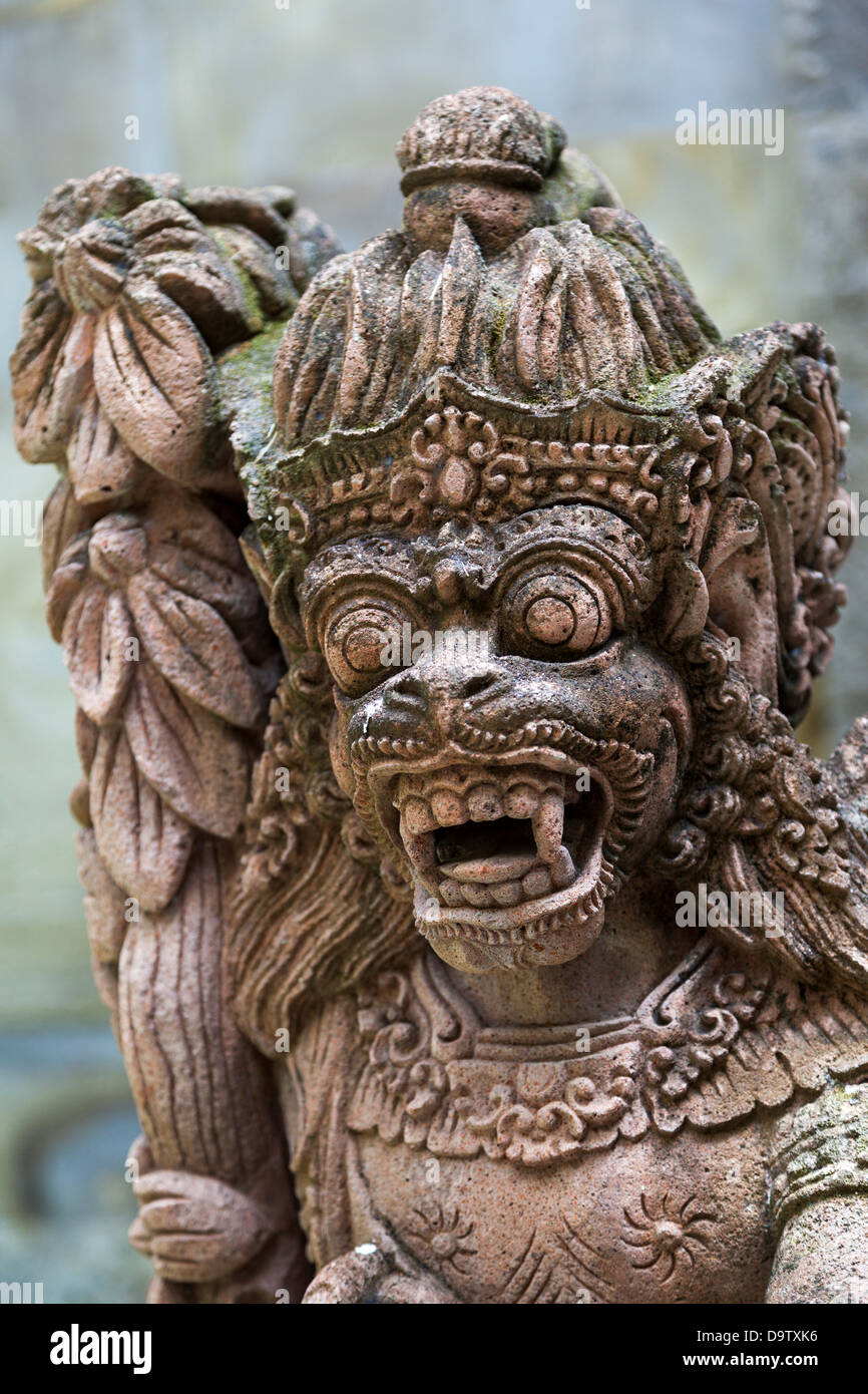 Indonesia, Bali, Ornate monster statue at Ulun Danu temple Stock Photo ...