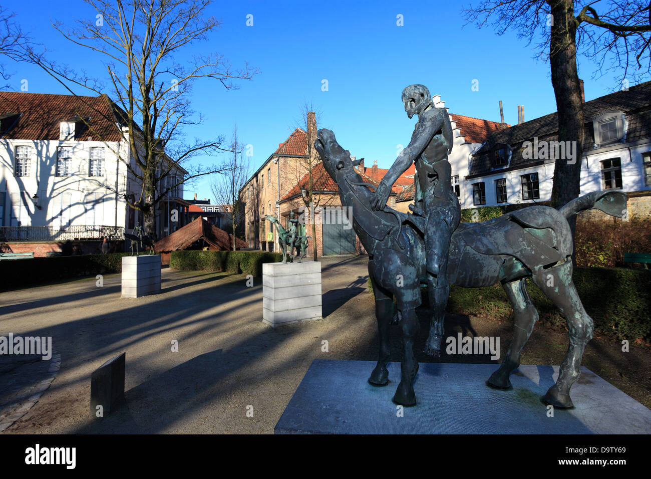 The Four Horseman of the Apocalypse statues, Hof Arents (Square ...