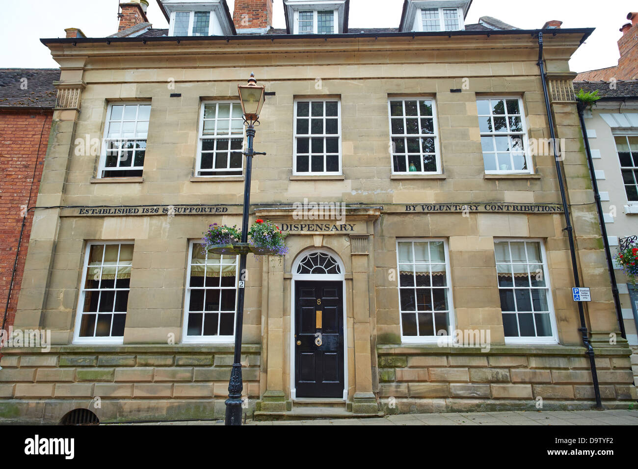 Façade of the Provident Dispensary Castle Street Warwick UK Stock Photo ...