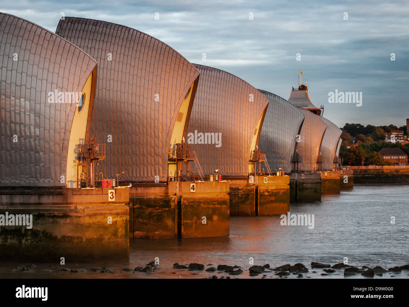 The River Thames Flood Barrier in London, England Stock Photo - Alamy
