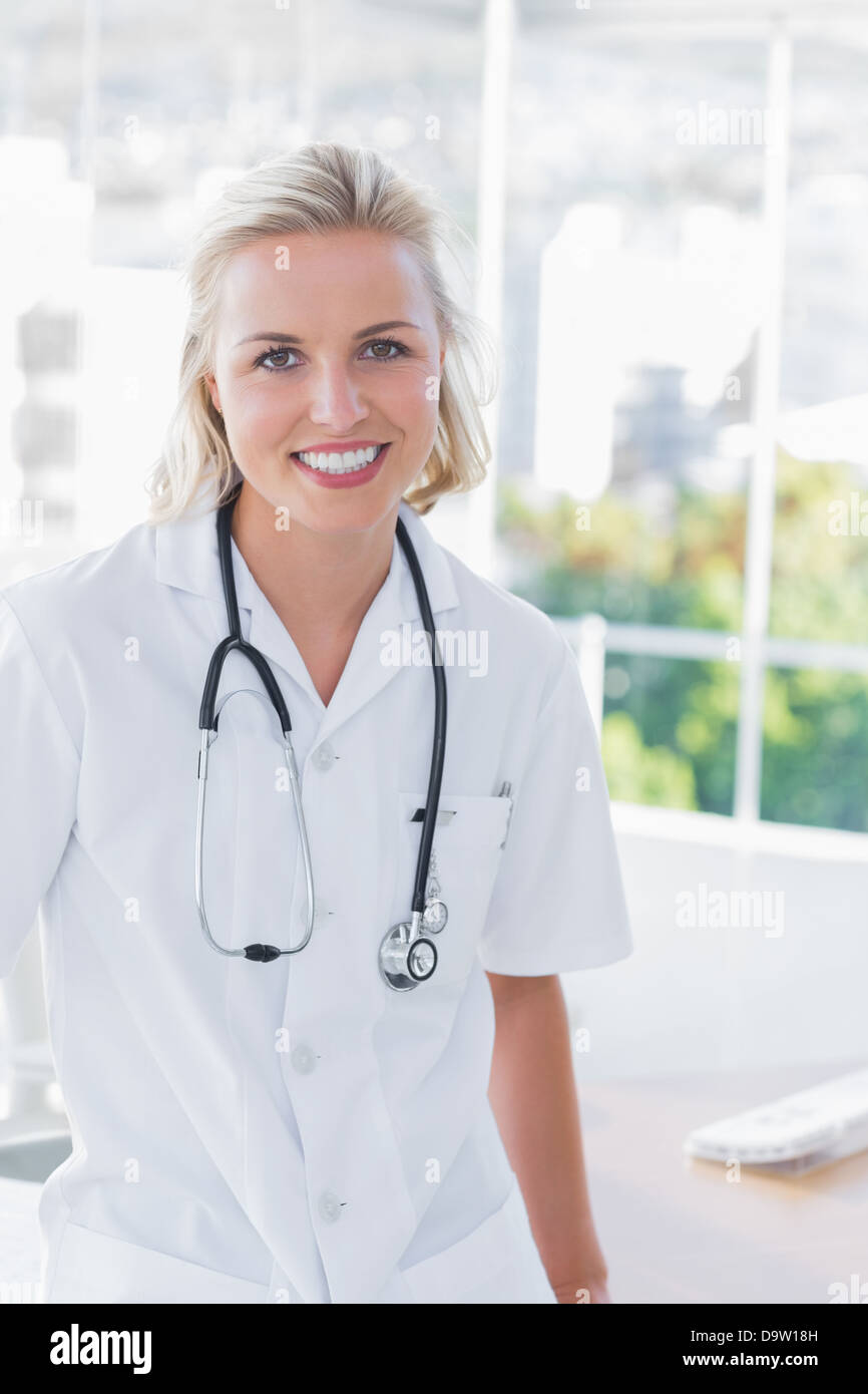 Pretty female blond nurse hi-res stock photography and images - Alamy