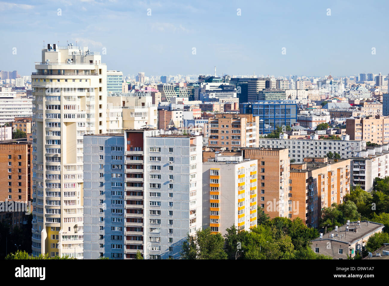 view of residential area in Moscow city Stock Photo - Alamy