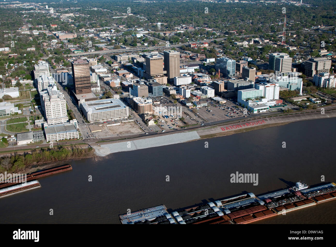 Downtown baton rouge louisiana aerial hi-res stock photography and ...