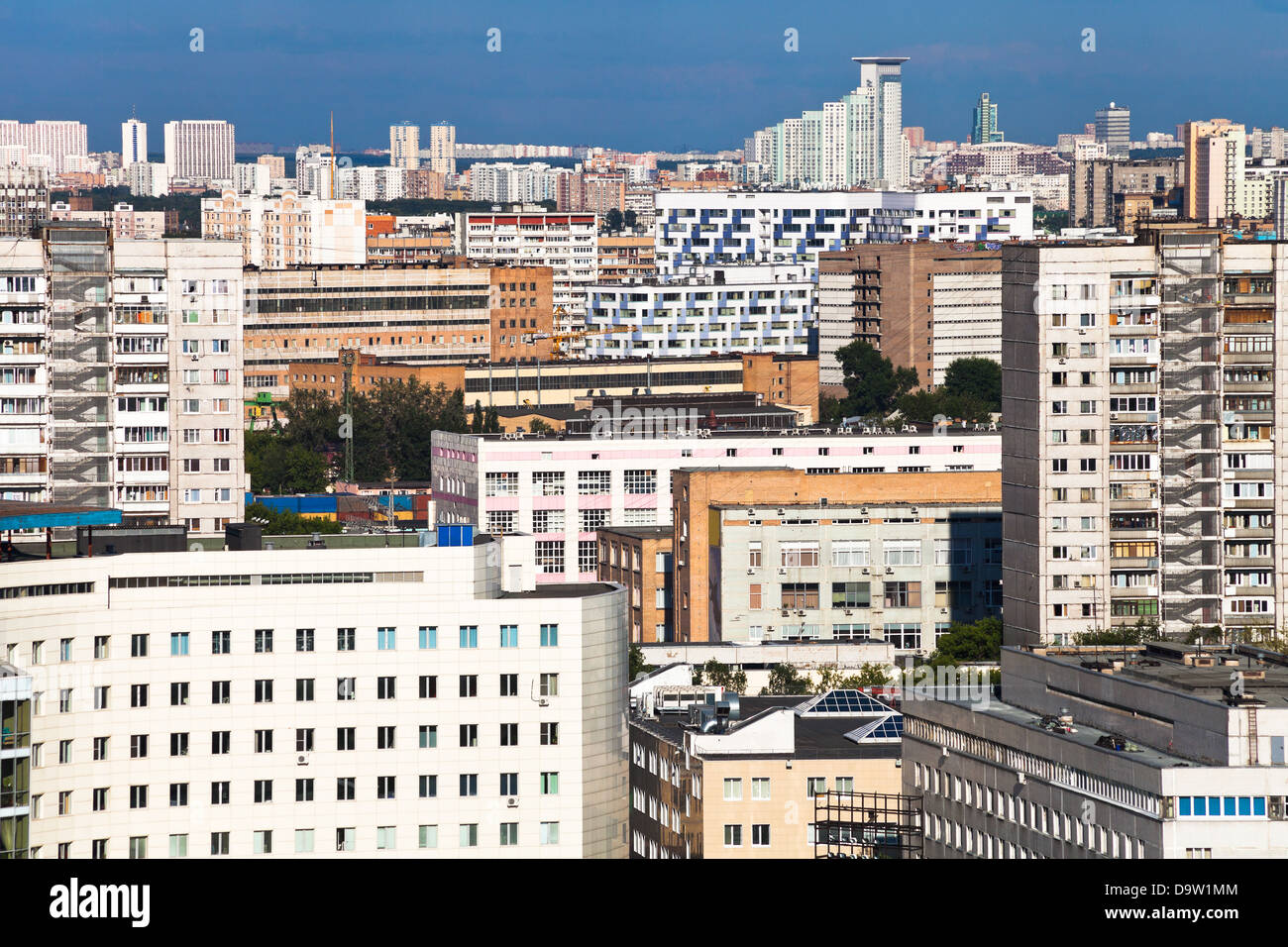 Dense apartment buildings in residential hi-res stock photography and ...