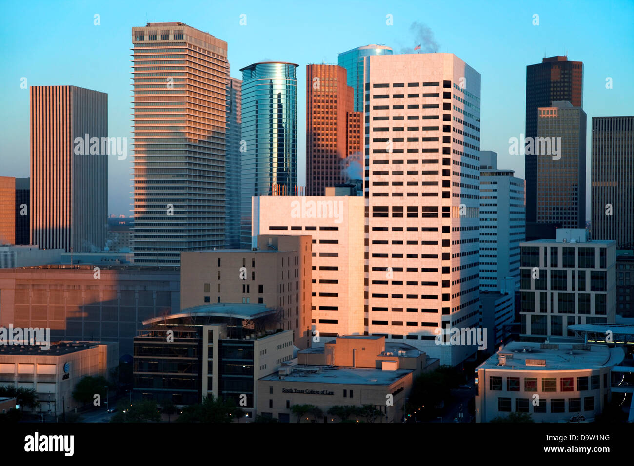 Central Downtown Houston Texas office towers Stock Photo - Alamy