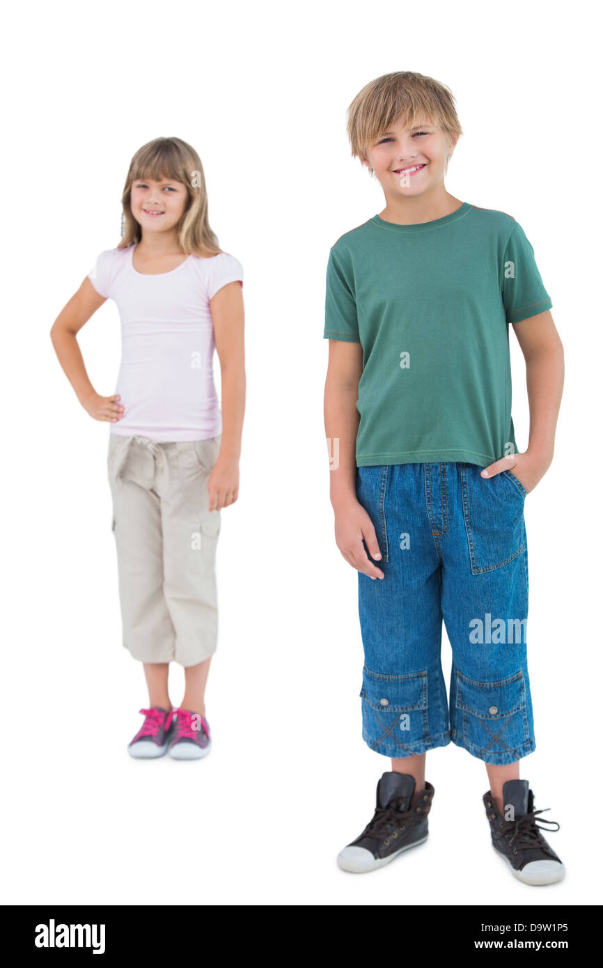 Portrait children boy two Cut Out Stock Images & Pictures - Alamy