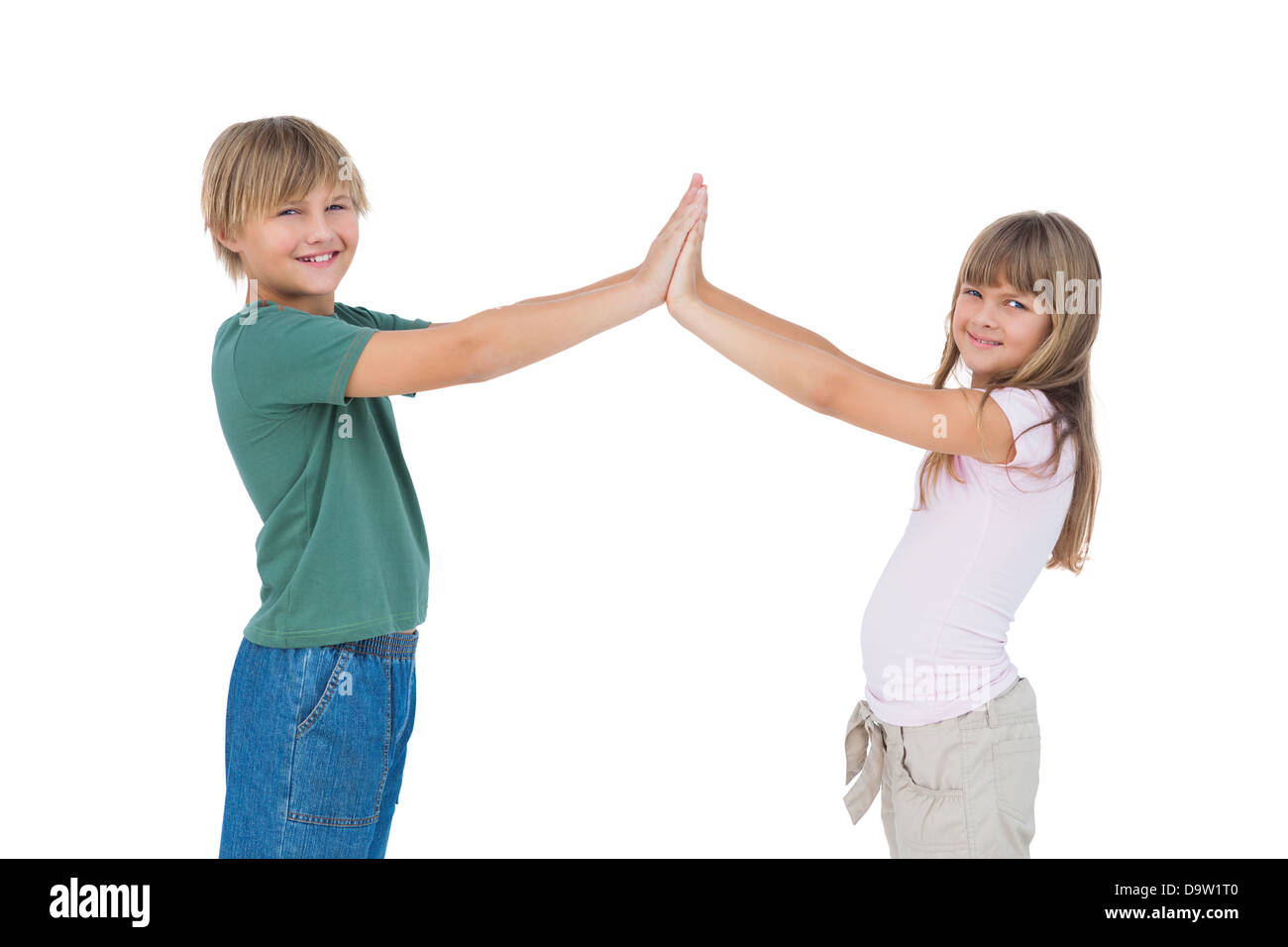 Girl boy camera child Cut Out Stock Images & Pictures - Alamy