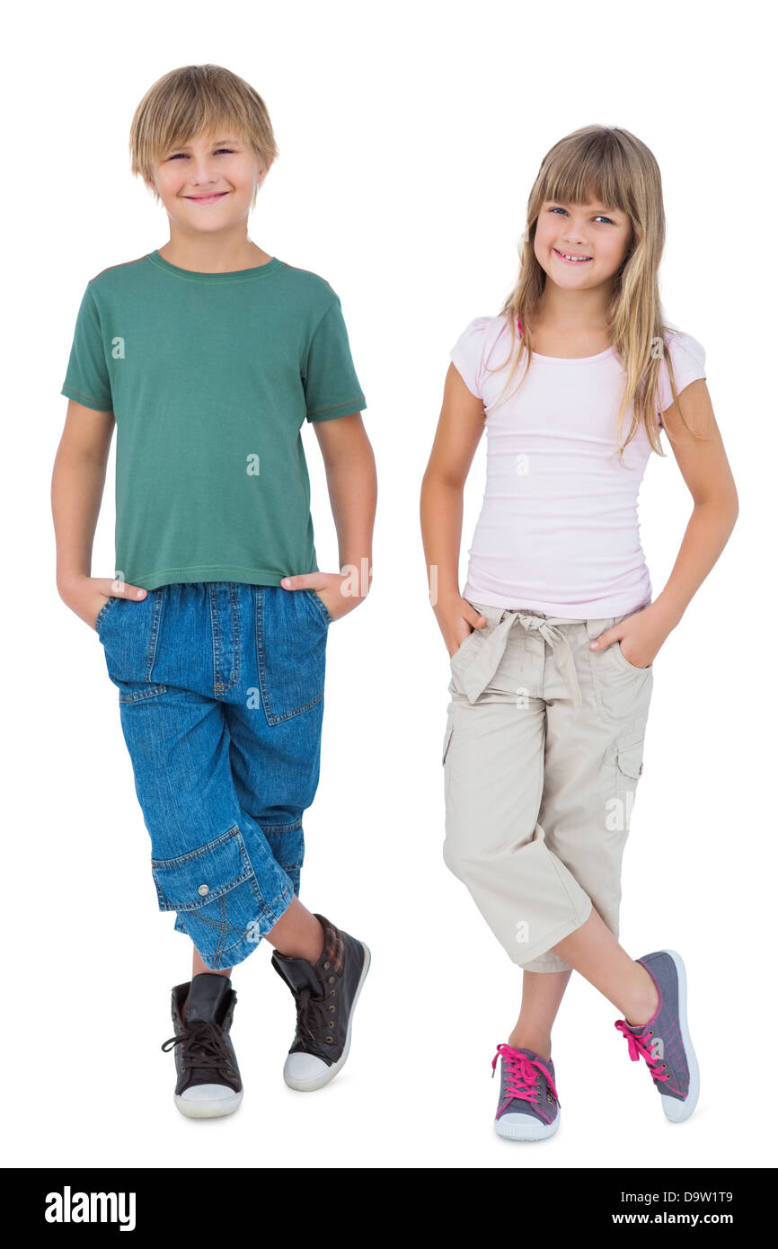 Happy children in beautiful Cut Out Stock Images & Pictures - Alamy