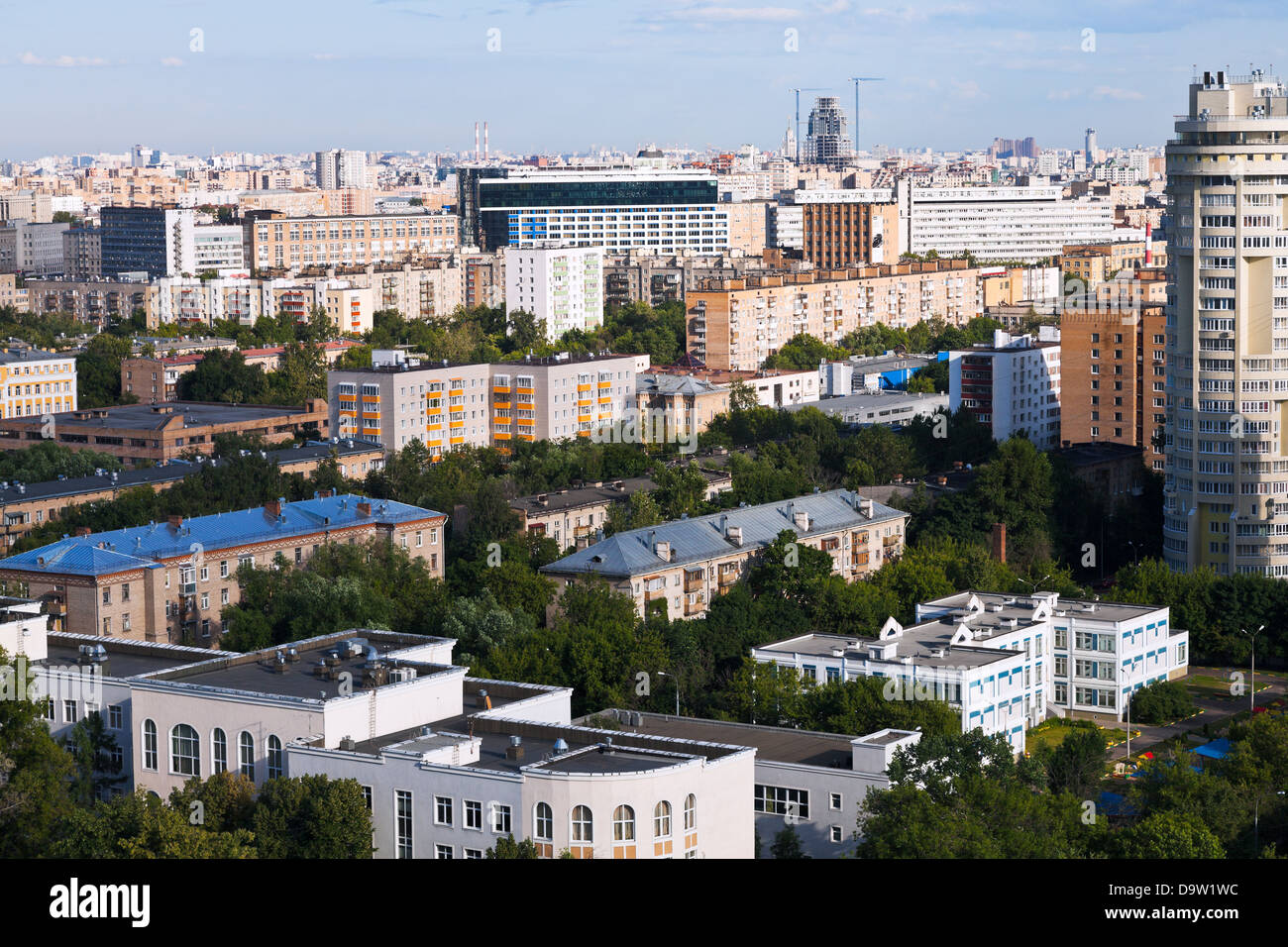 panoramic view of residential district in Moscow Stock Photo - Alamy