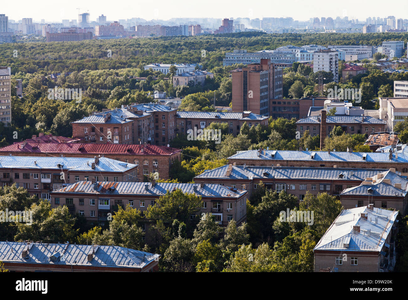 Moscow skyline urban park hi-res stock photography and images - Alamy