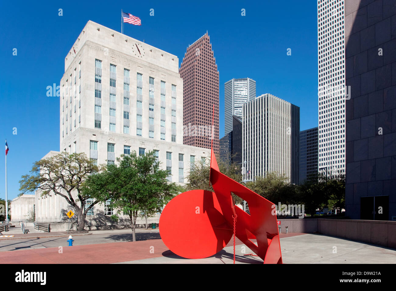 Art sculpture near the Houston City Hall Complex Stock Photo - Alamy