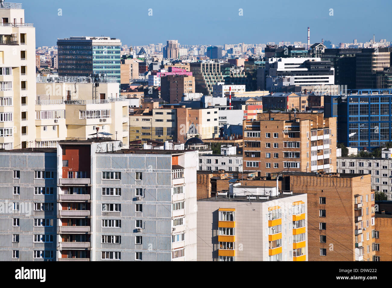 modern residential area in Moscow city Stock Photo - Alamy