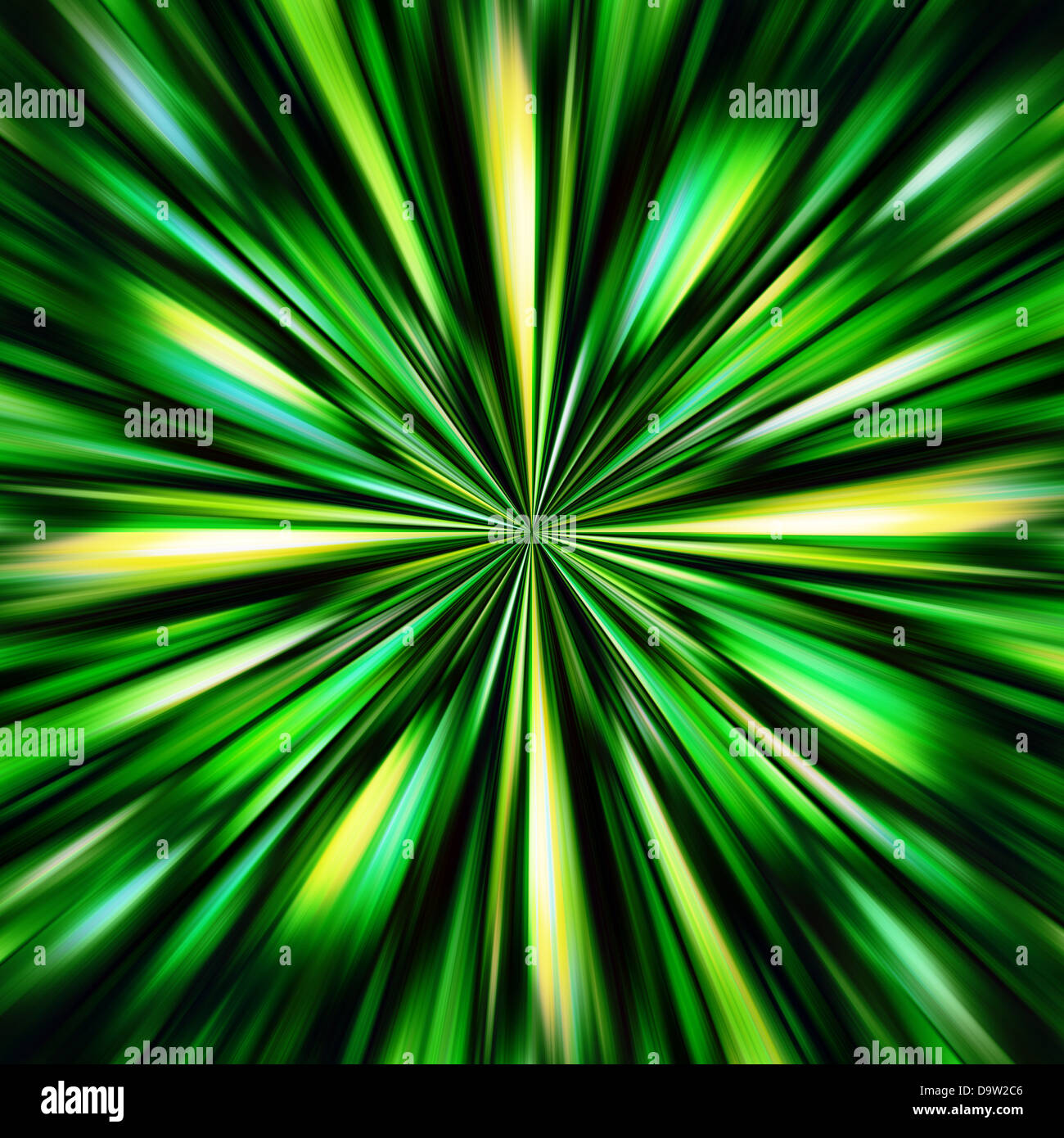 Green colours pinpoint explosion illustration Stock Photo - Alamy