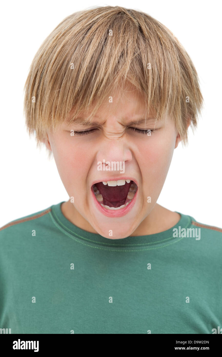 Boy shouting hi-res stock photography and images - Alamy