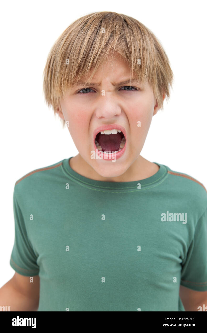 Boy shouting hi-res stock photography and images - Alamy