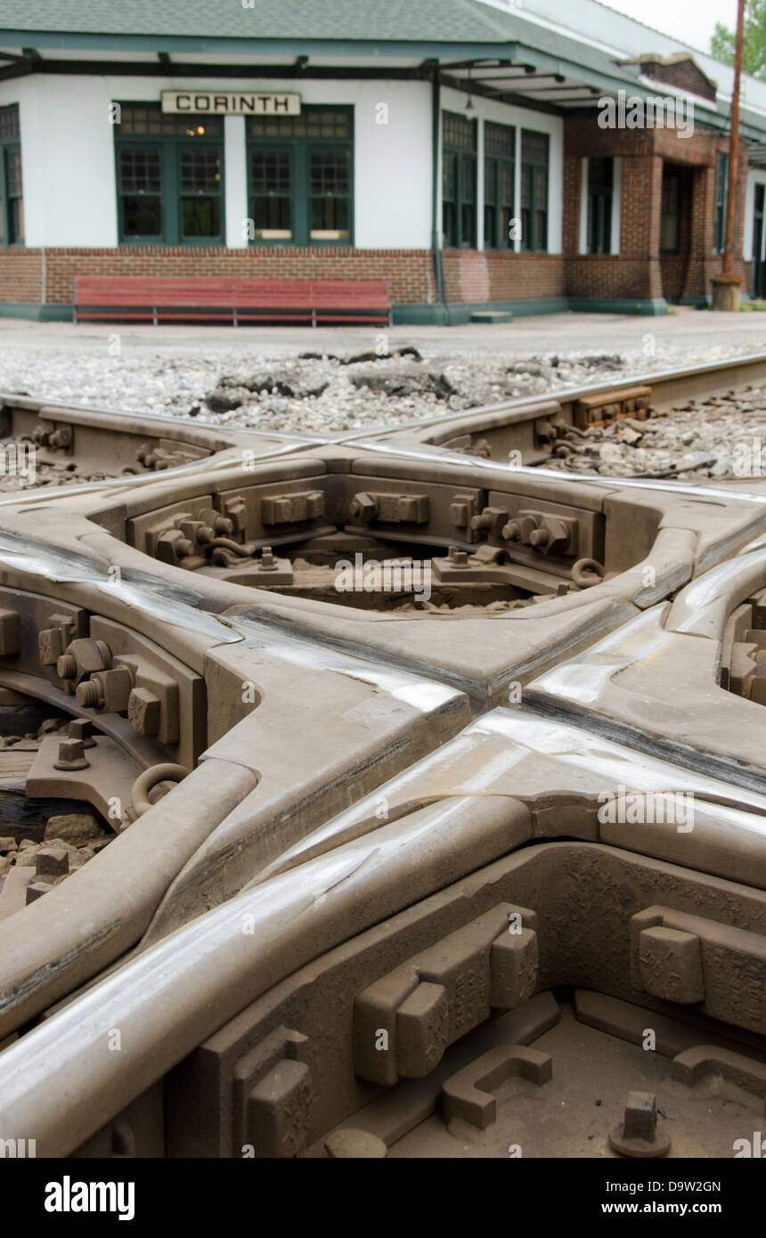 Mississippi, Corinth. Crossroads Museum, famous point where two ...