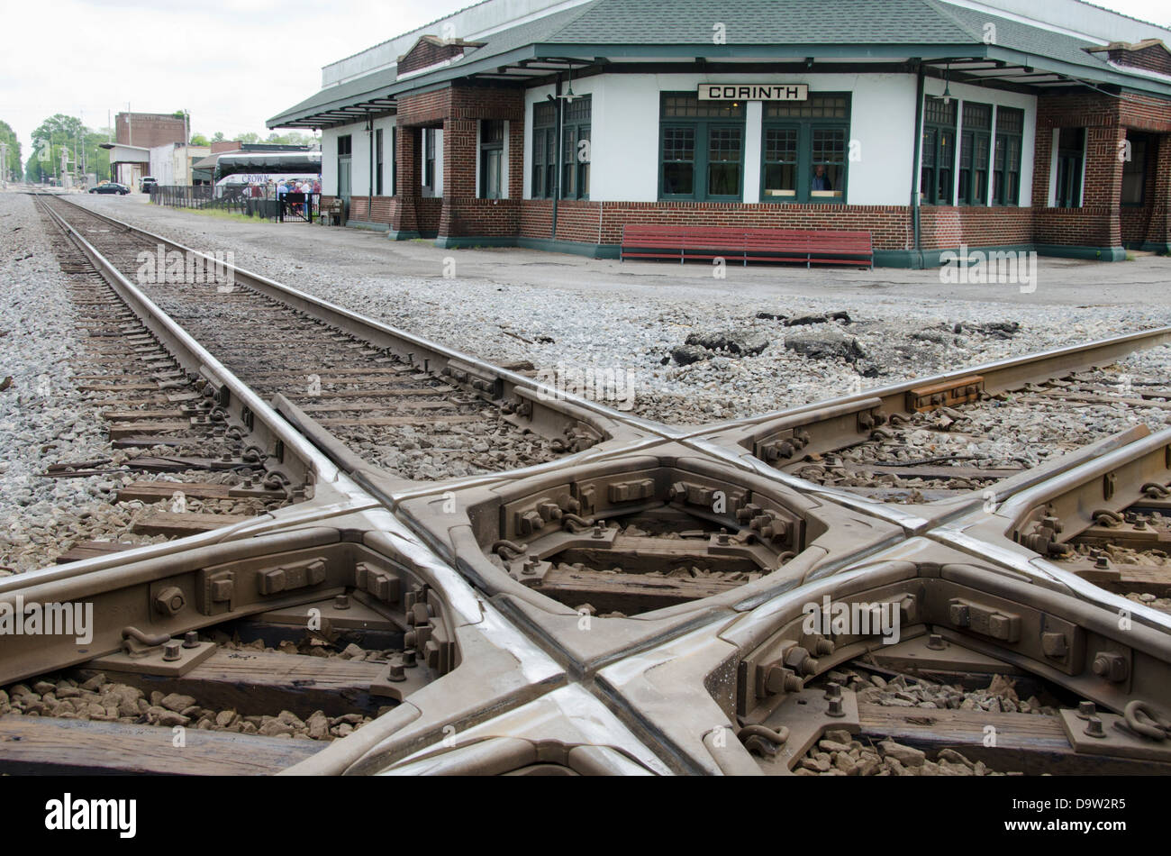 Mississippi, Corinth. Crossroads Museum, famous point where two ...