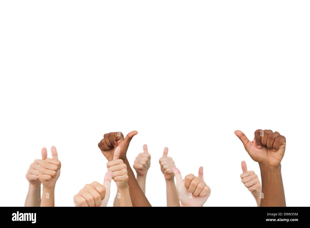 Hands up in victory Cut Out Stock Images & Pictures - Alamy