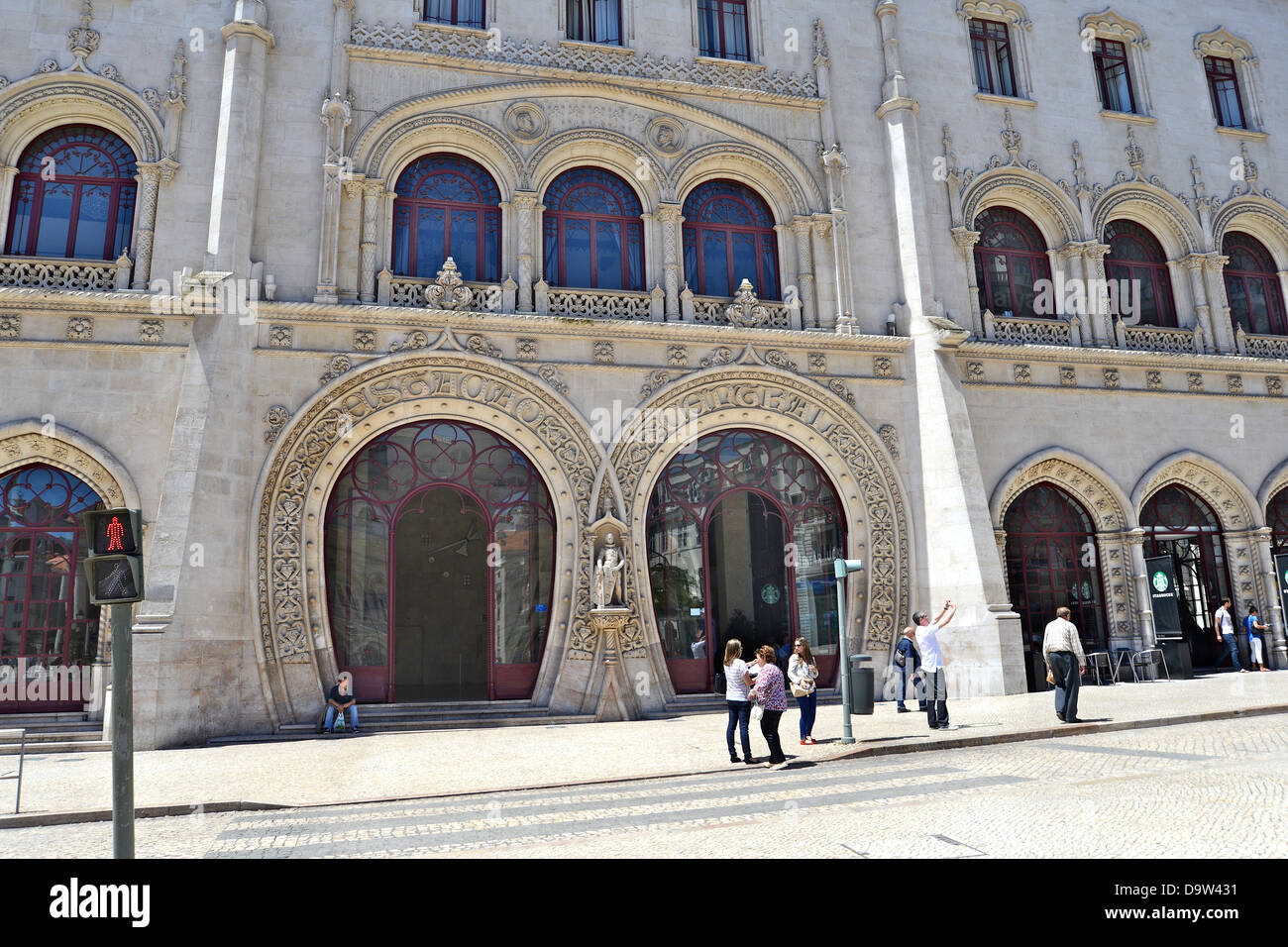 Rossio railway station Lisbon Portugal Stock Photo - Alamy