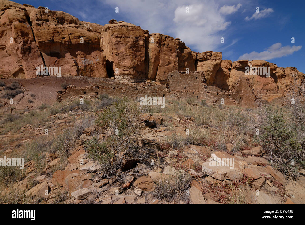 Chaco ruins at the Chaco Culture National Historical Park, New Mexico ...