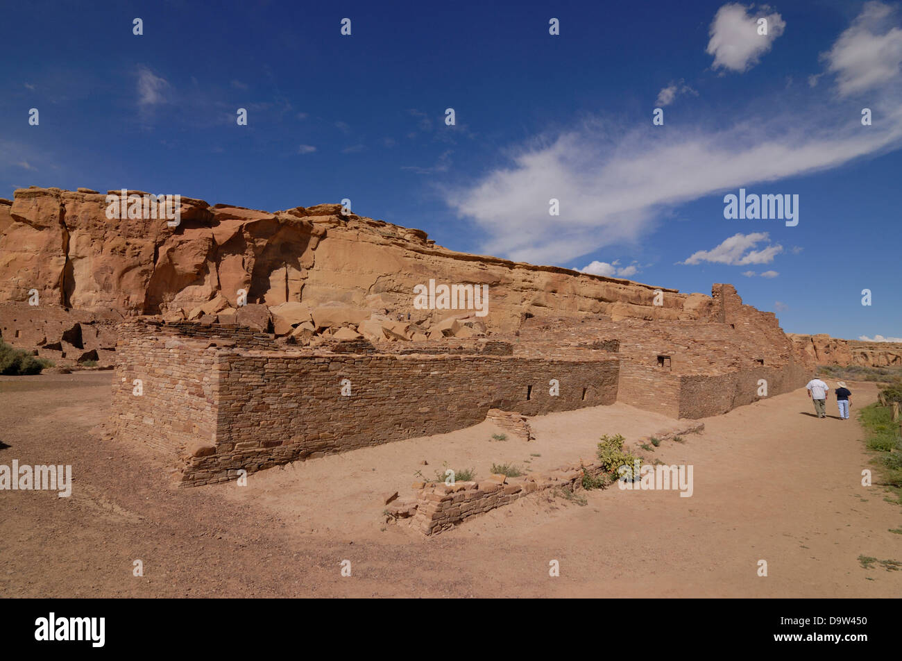 Chaco ruins at the Chaco Culture National Historical Park, New Mexico ...