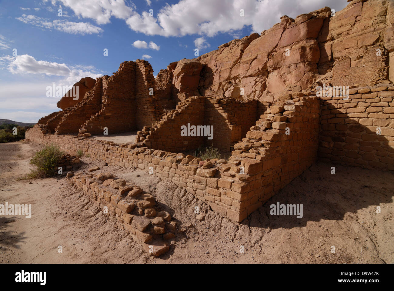 Chaco ruins at the Chaco Culture National Historical Park, New Mexico ...