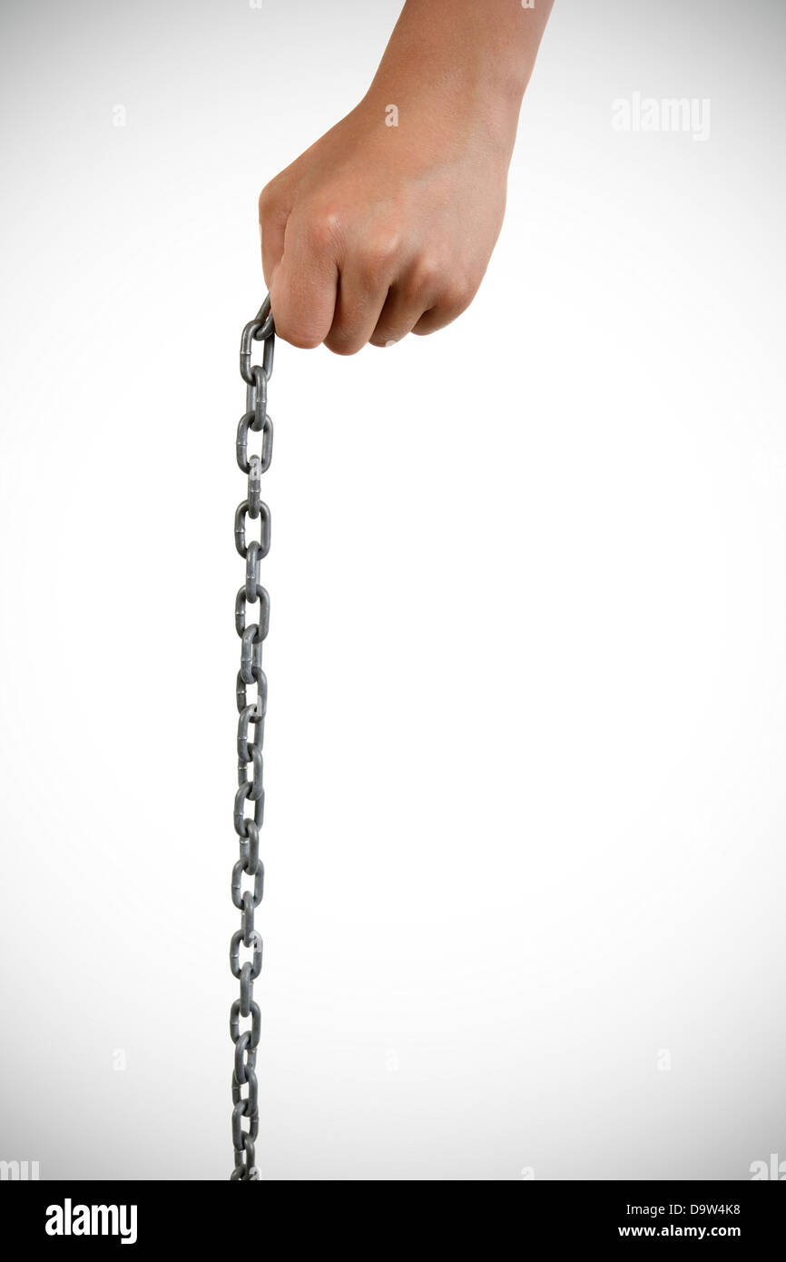 chain Isolated on white background Stock Photo - Alamy