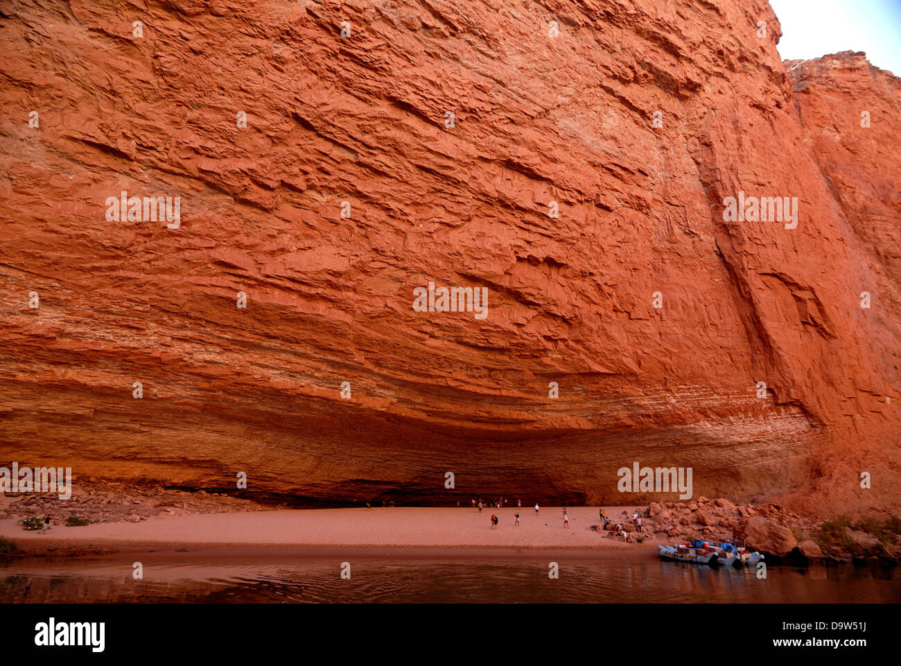 Redwall Cavern a giant cave in the walls of the Grand Canyon seen while ...