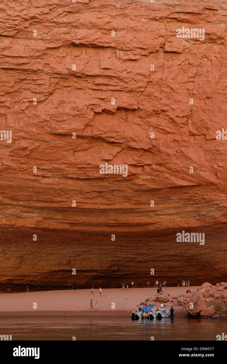 Redwall Cavern a giant cave in the walls of the Grand Canyon seen while ...