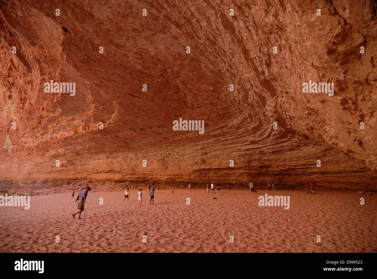 Redwall Cavern a giant cave in the walls of the Grand Canyon seen while ...
